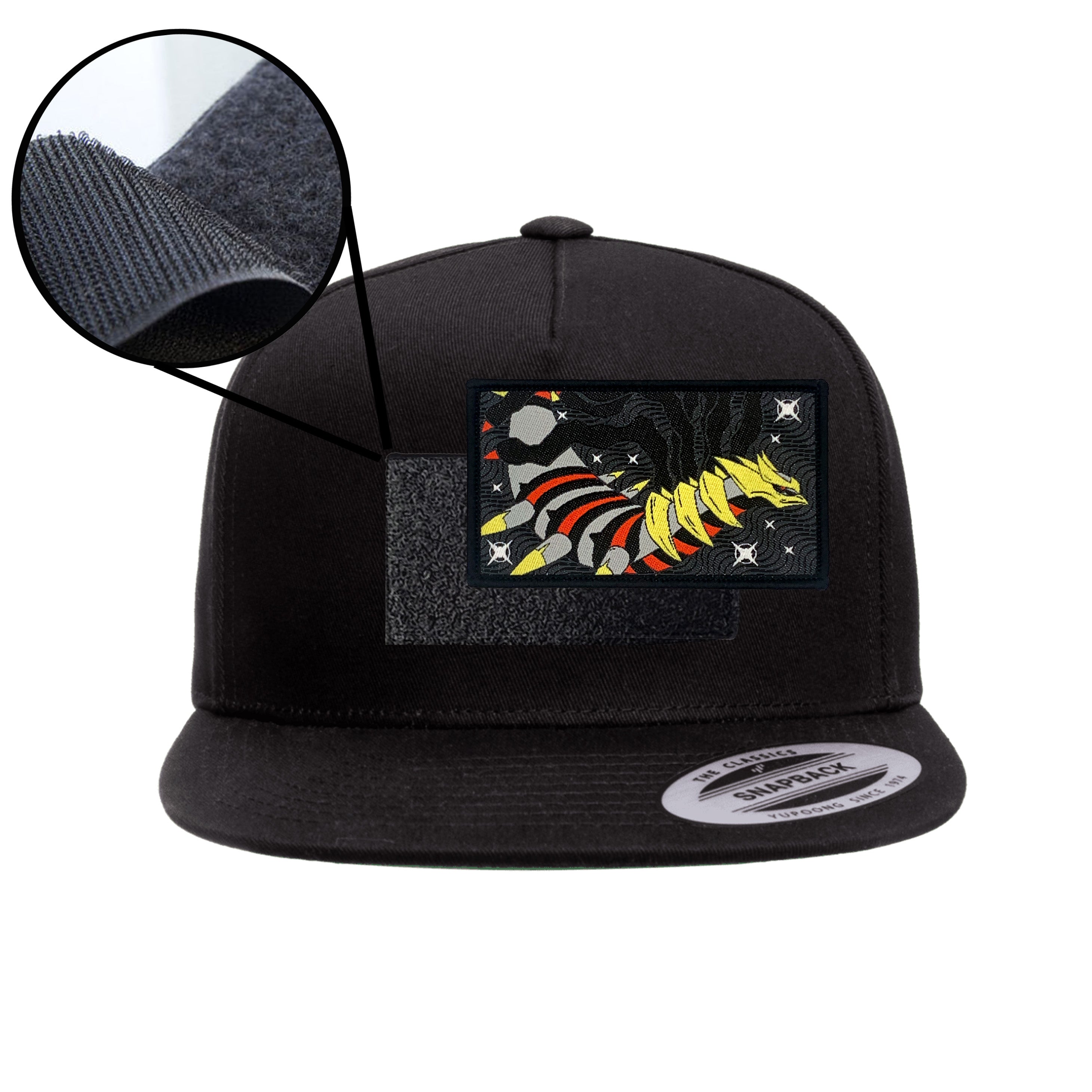 Giratina Black Snap-Back Hat Velcro – QualityPatch