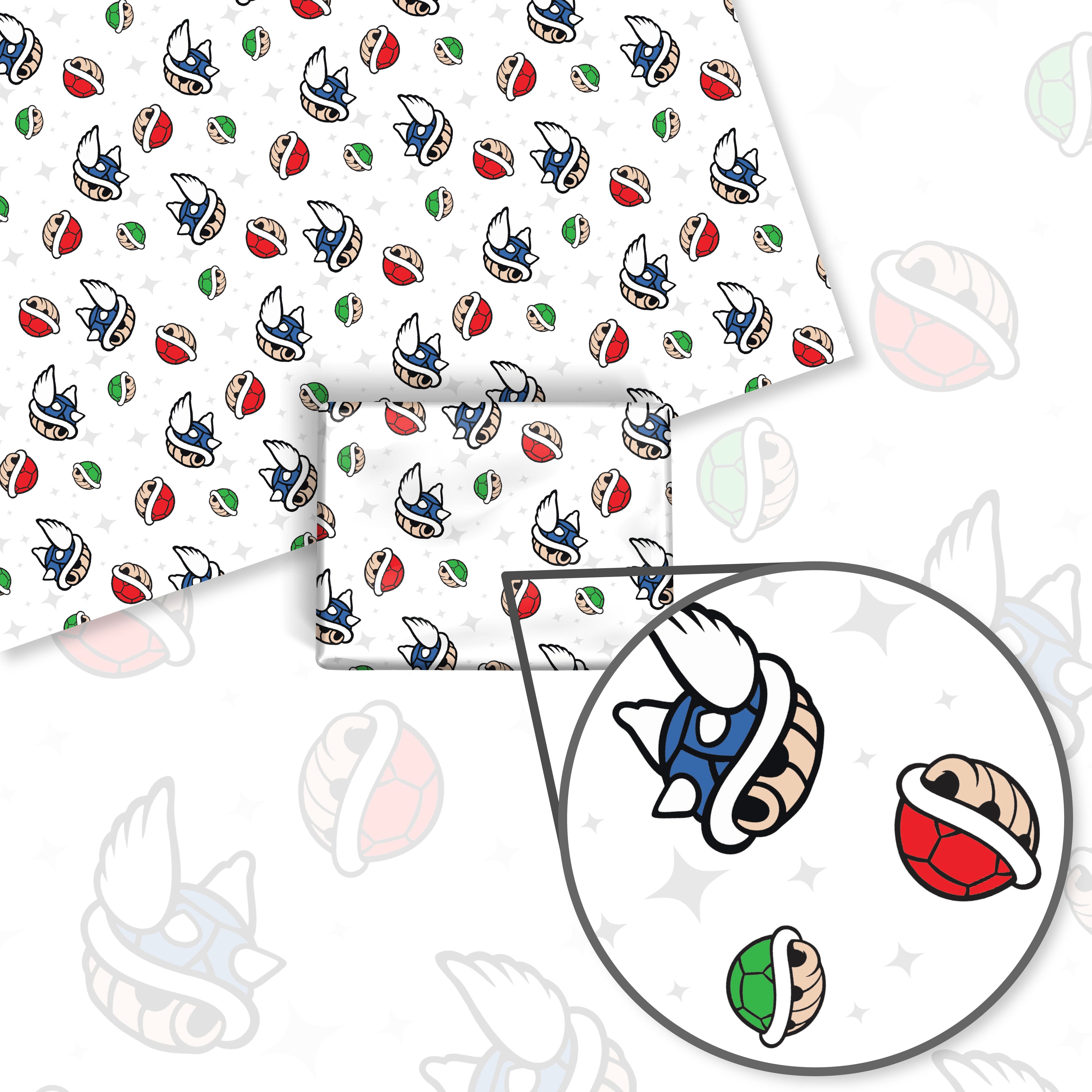 Mario 3 Shells Wrapping Paper | QualityPatch