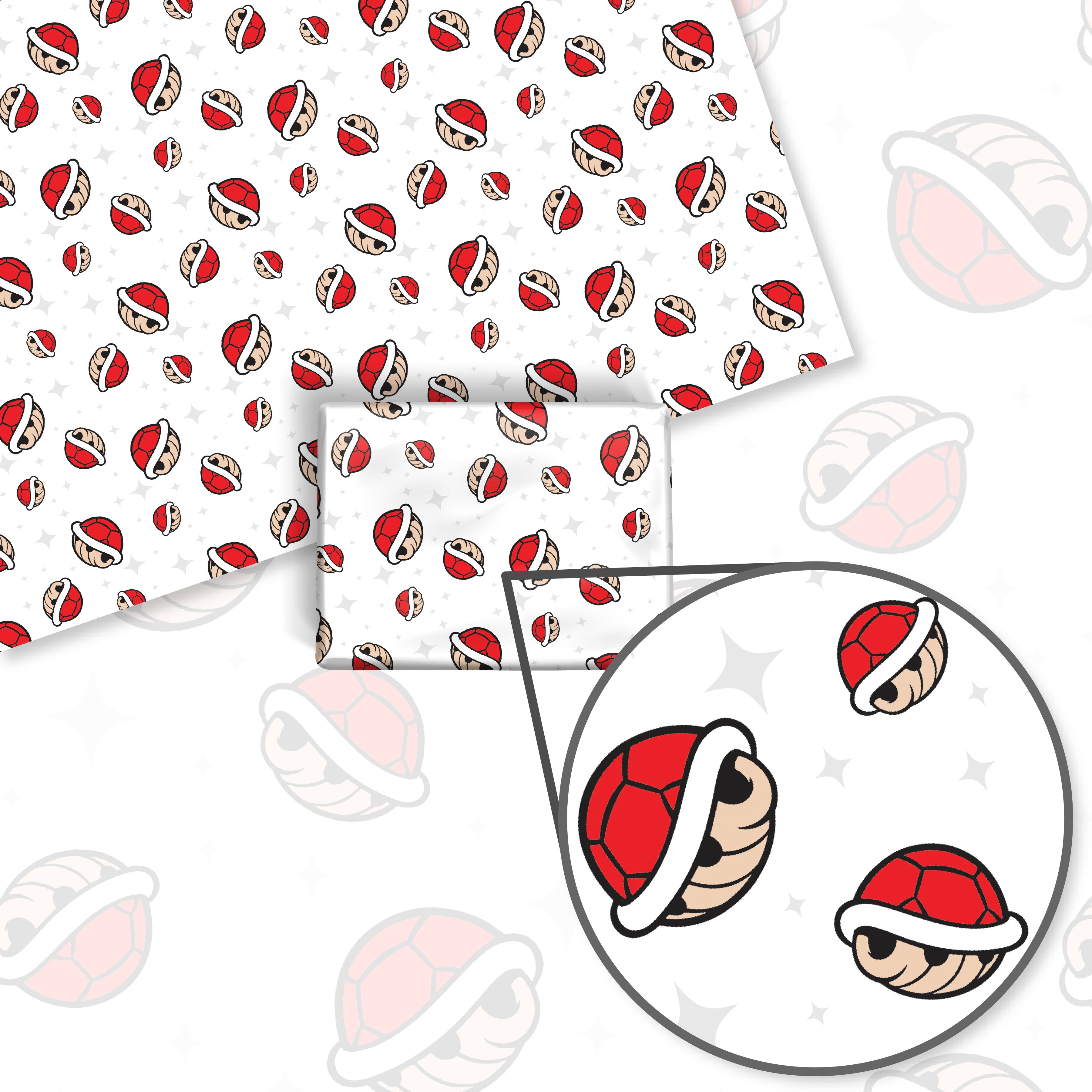 Red Shells Wrapping Paper Sheets – QualityPatch