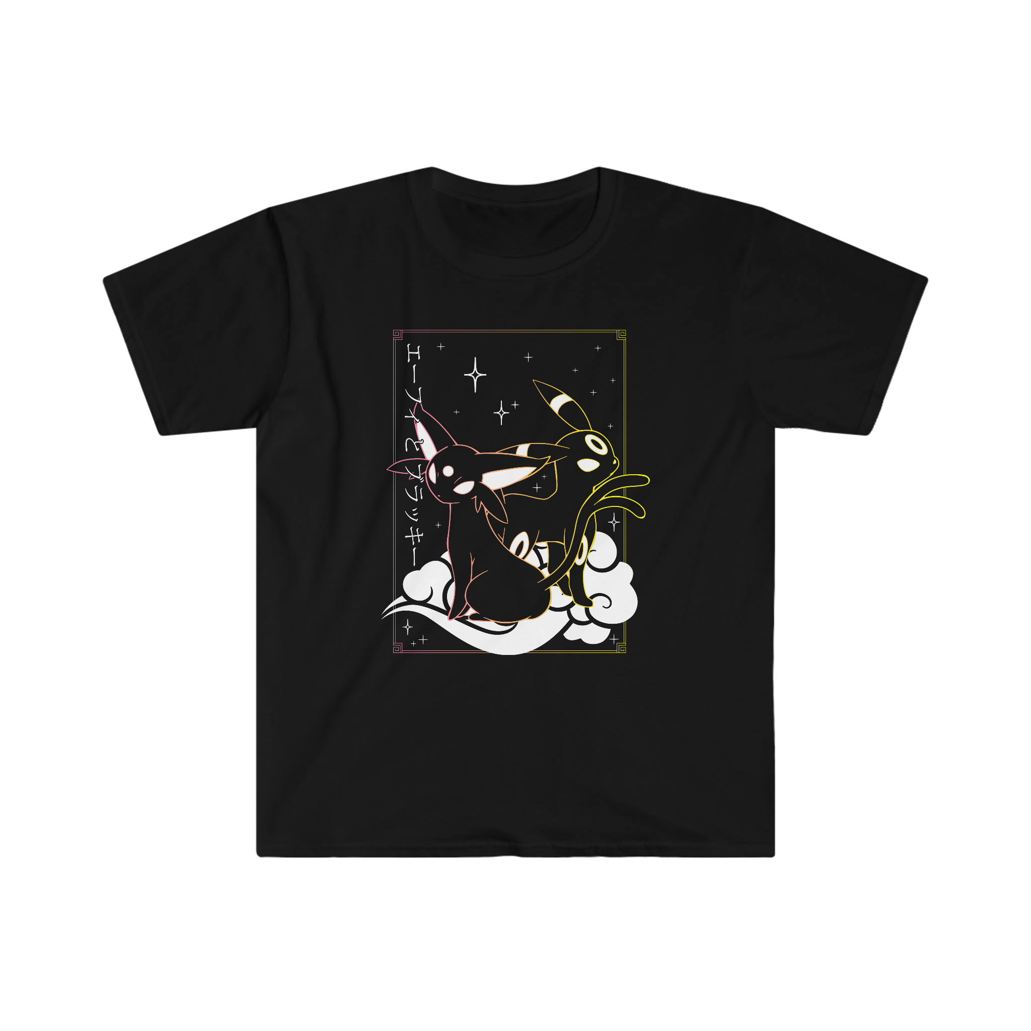 Espeon & Umbreon Black T-Shirt – QualityPatch
