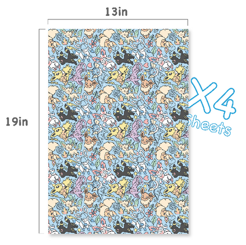 Eeveelution Wrapping Paper Sheets – QualityPatch