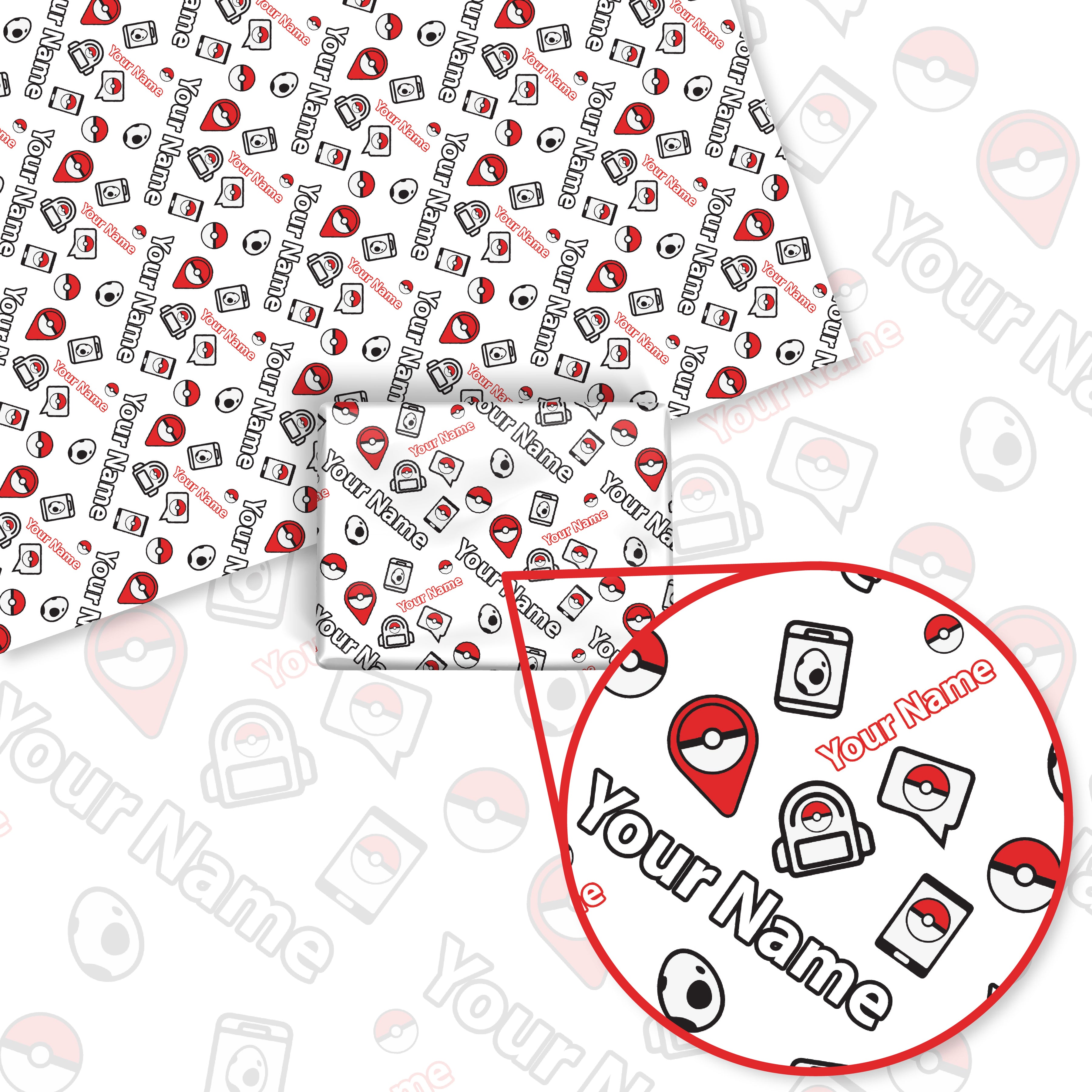 Poke-Go Custom Wrapping Paper Sheets – QualityPatch