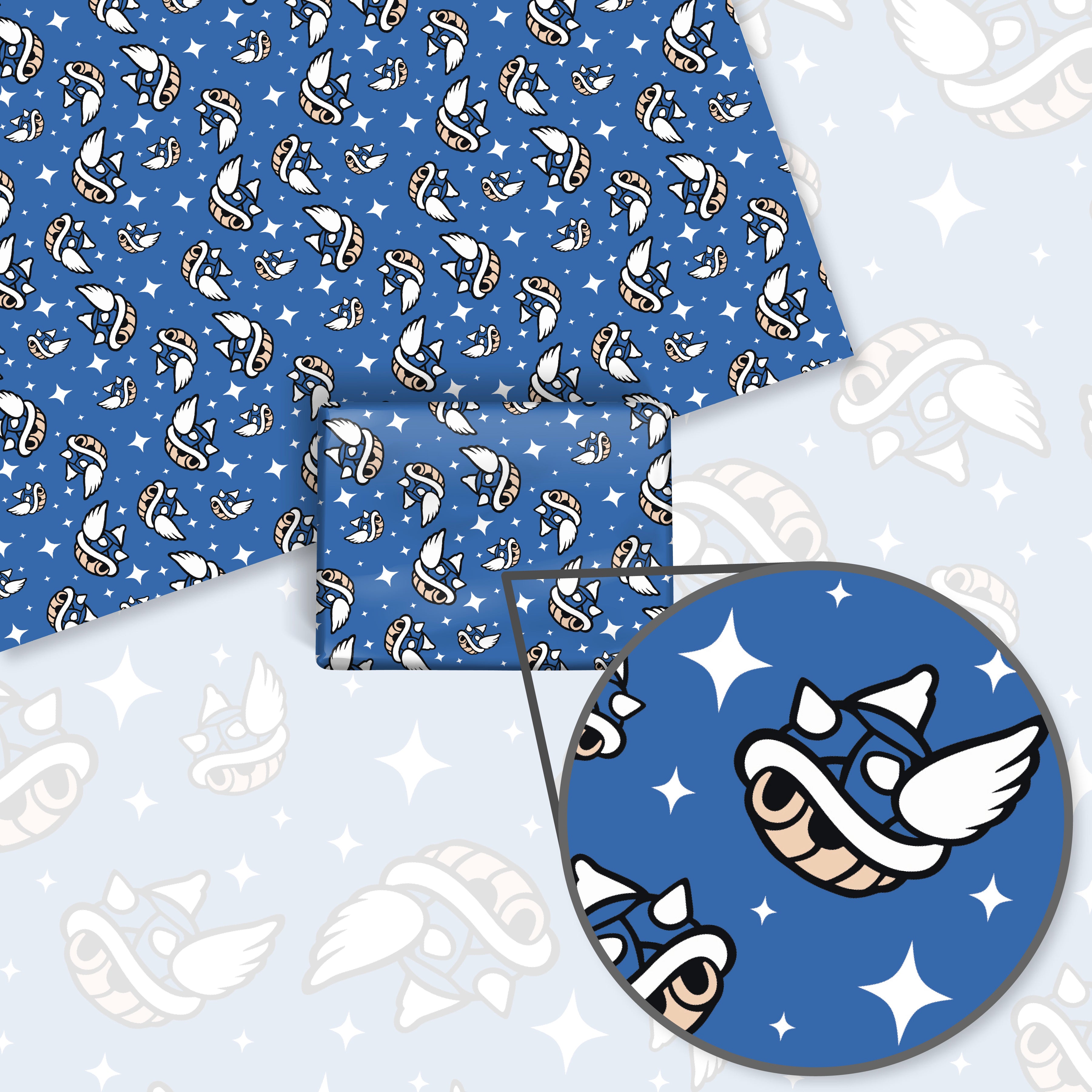 Mario Blue Shells Wrapping Paper | QualityPatch