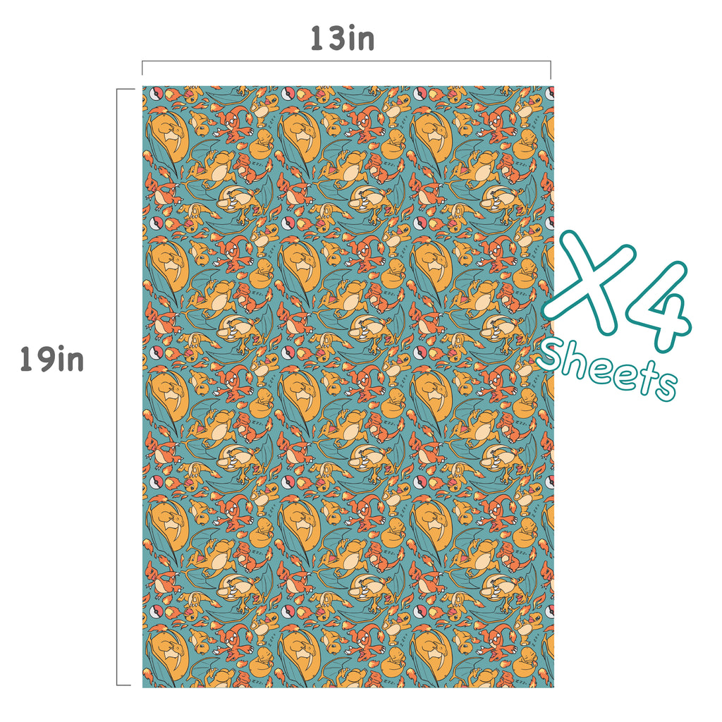 Charizard Pokemon Wrapping Paper | QualityPatch